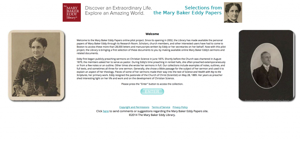 MBE papers tutorial video - La Biblioteca Mary Baker Eddy