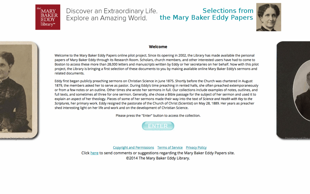 MBE papers tutorial video - La Biblioteca Mary Baker Eddy