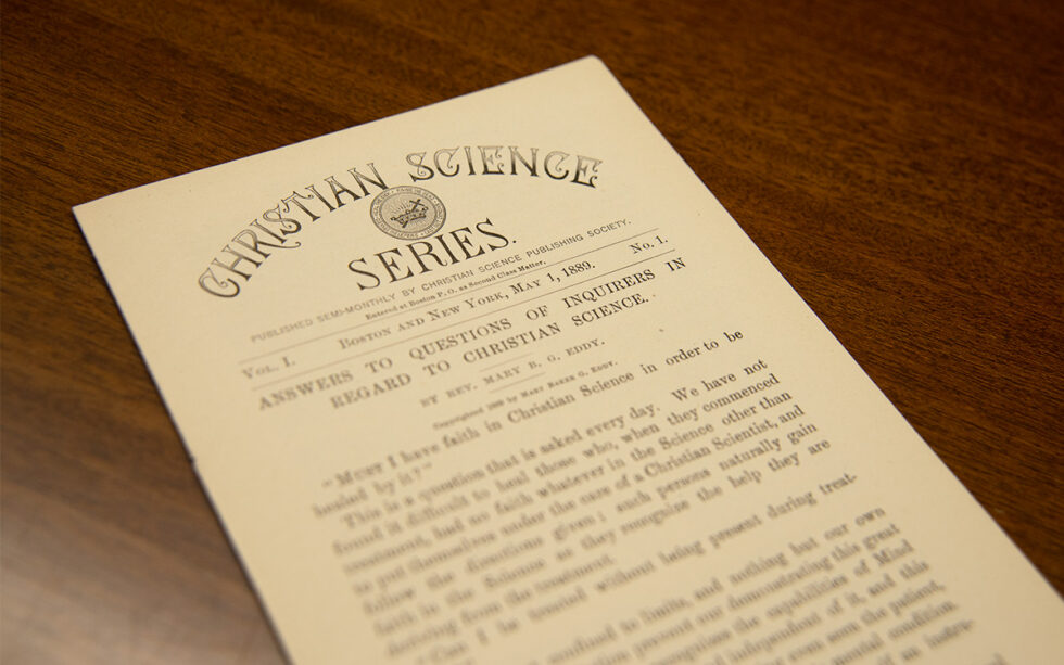 What was the Christian Science Series? - Mary Baker Eddy Library