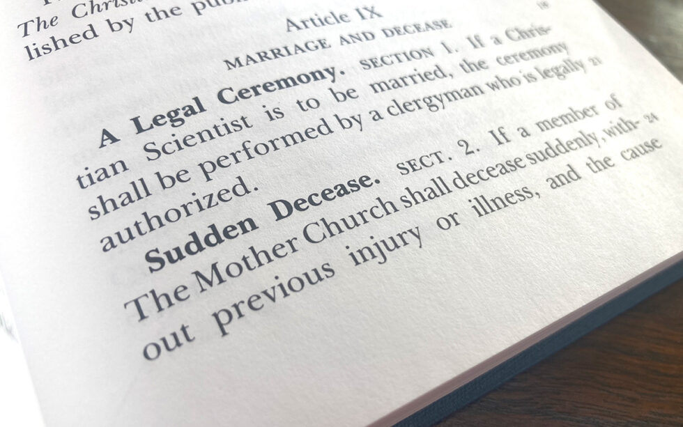What’s the background on the By-Law titled “Sudden Decease”? - Mary ...