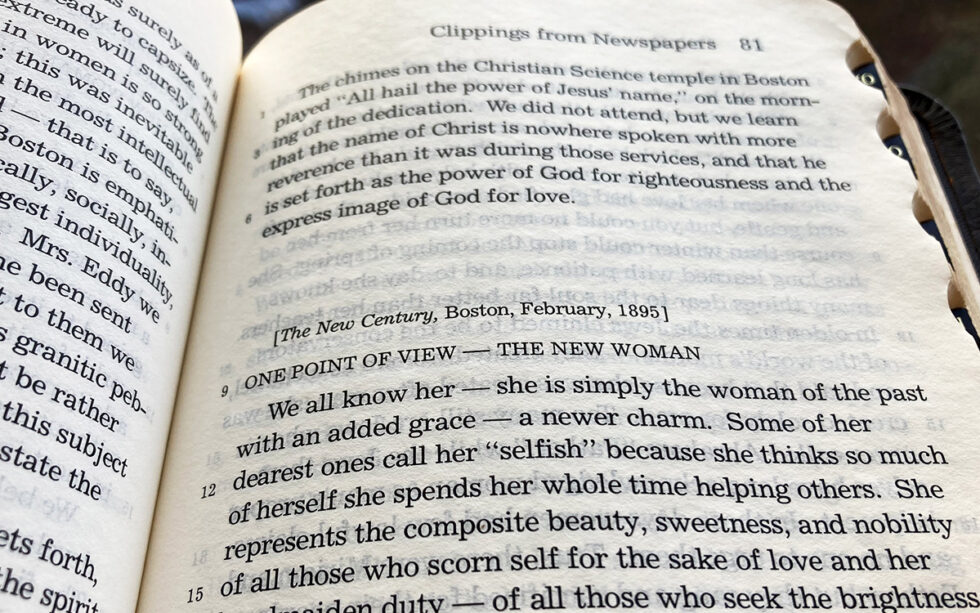Did Mary Baker Eddy write it? “One Point of View — The New Woman” - Mary Baker Eddy Library